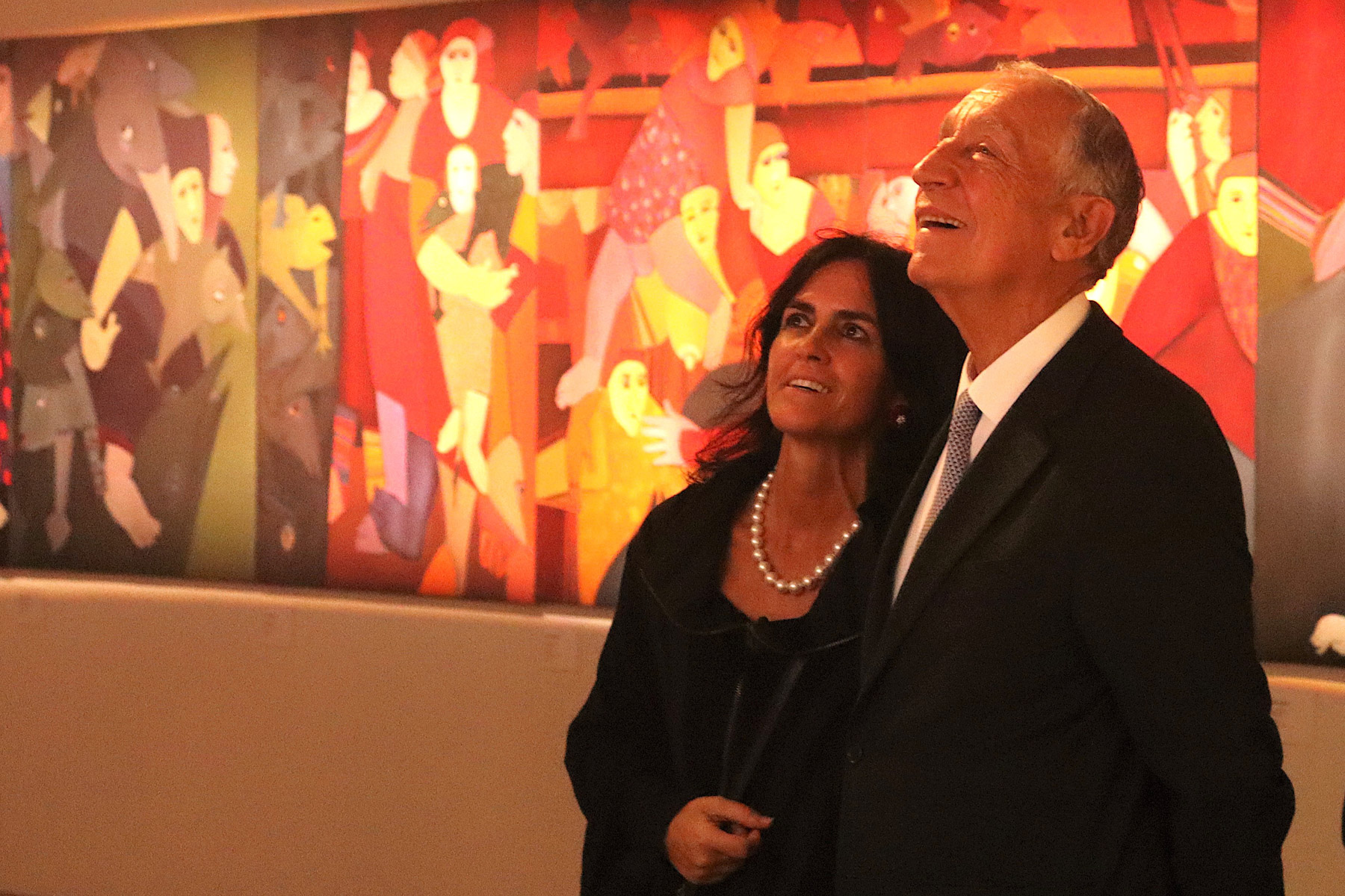 Presidente da República visitou exposição de Armanda Passos